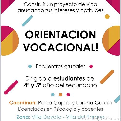 Orientación Vocacional grupal e individual. Psicólogas de la Uba en ...